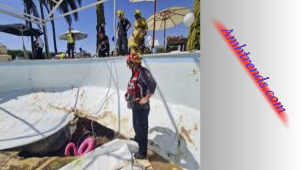 Video Of pool sinkhole in Israel | Pool sinkhole Video - AMHTrends